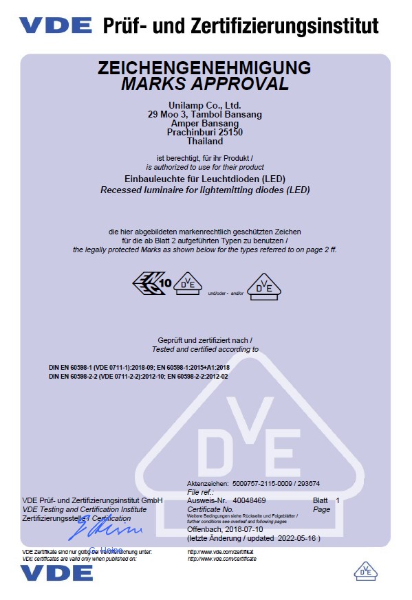 ENEC Certification | Unilamp ENEC Certification | Unilamp